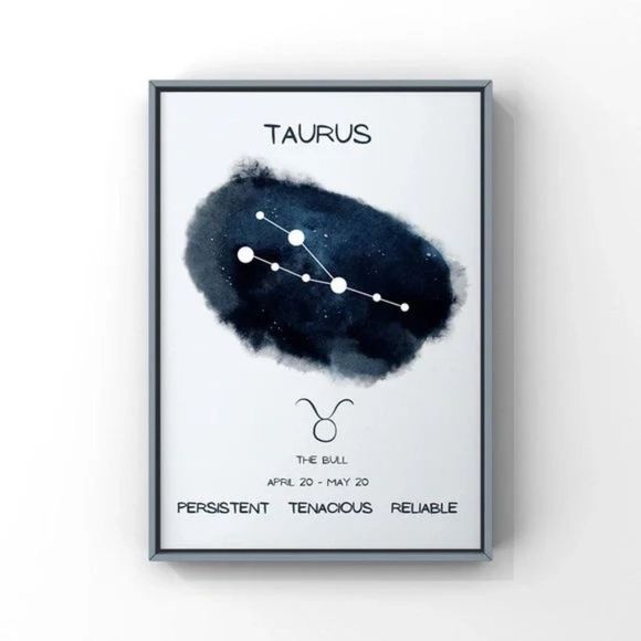 Triad Art & Design | Art | Taurus Zodiac Signconstellation Art ...